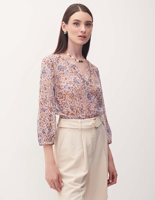 Blusa Julio manga 3/4 para mujer 1