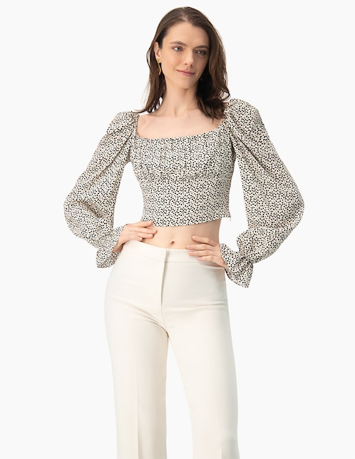 Blusa Ivonne manga larga para mujer 1