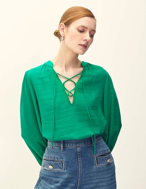 Blusa Julio manga larga para mujer 1