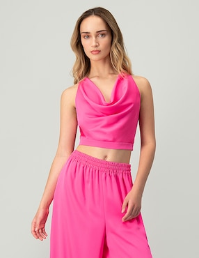 Top Ivonne cuello drapeado