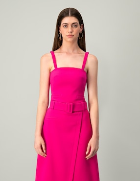 Top Ivonne escote cuadrado tirante delgado