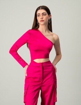 Body Ivonne cuello asimétrico para mujer