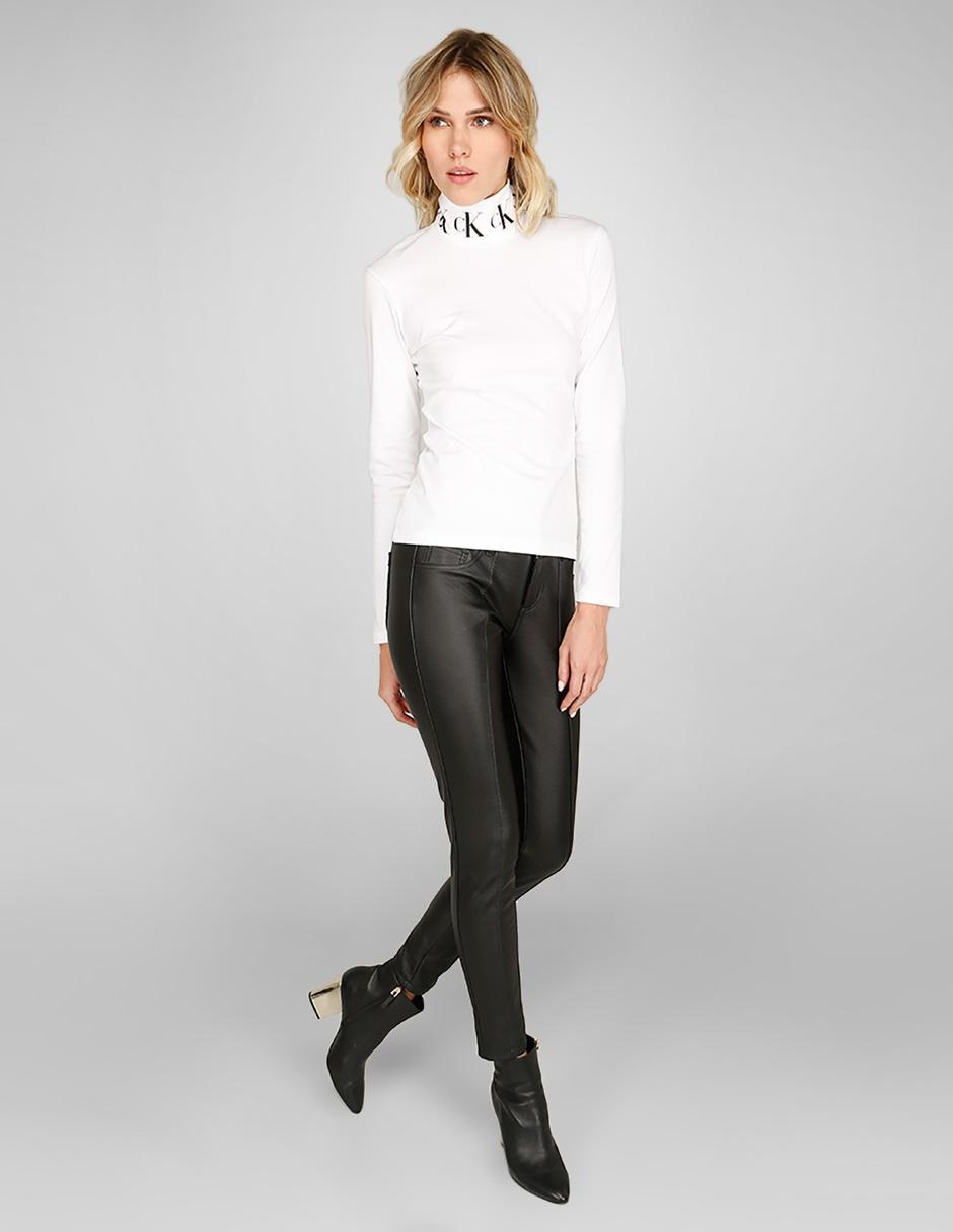 Playera Calvin Klein Jeans Blanca Cuello De Tortuga | atelier-yuwa.ciao.jp