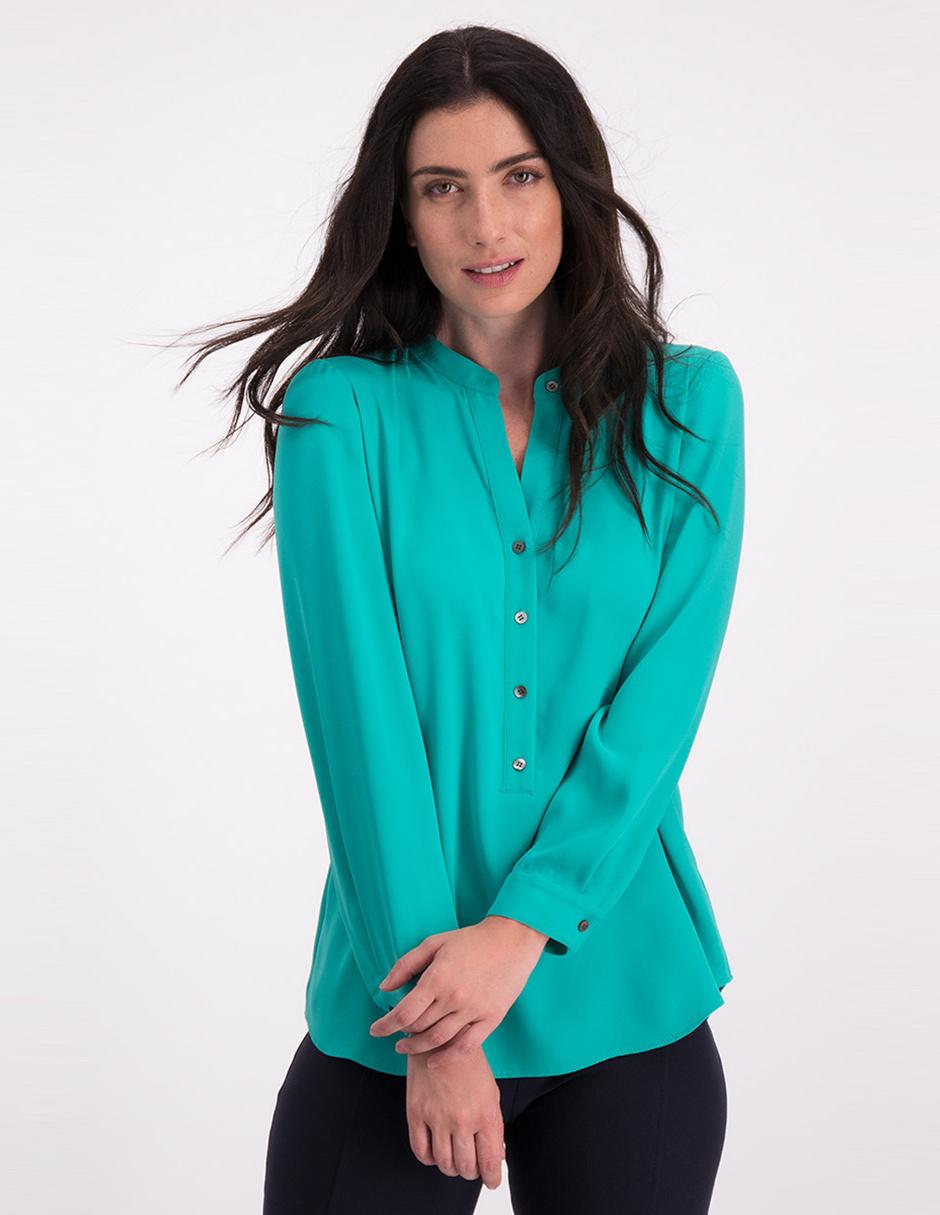 Venta Top Cuello Mao En Stock